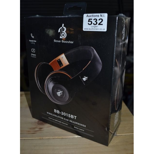 Base Booster Over Ear Wireless Headphones