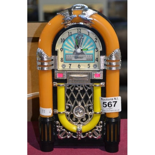 Jukebox Style Clock
