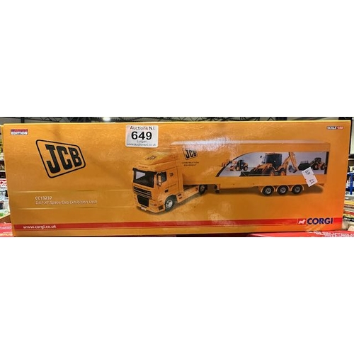 Corgi Ltd Ed 1:50 DAF XF Space Cab Exhibition Unit JCB Construction