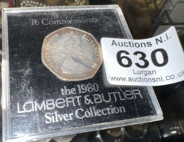 Rare 1980 50p Lambert & Butler Silver Collection in Case
