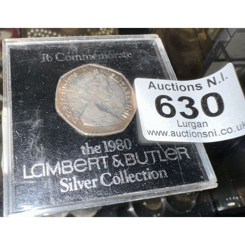Rare 1980 50p Lambert & Butler Silver Collection in Case