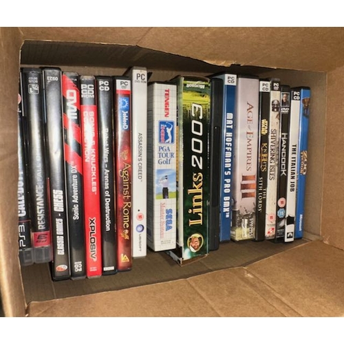 Box Of Assorted Games & DVDs