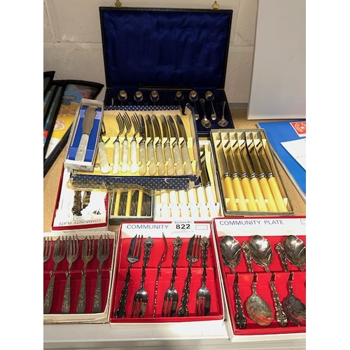large Lot Of Boxed Cutlery