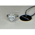 Pandora Sparkling Pear Halo Ring