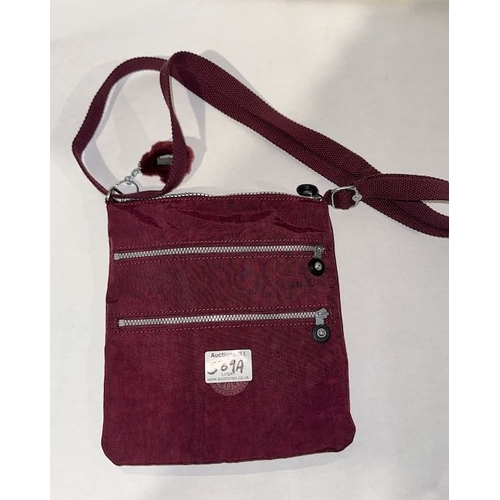 Kipling Bag With Monkey - Burgundy