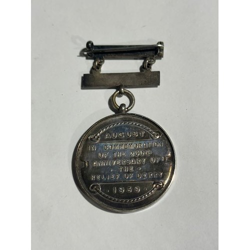 Commemoration Medal of the 250th Anniversary of the Relief of Derry ...