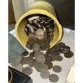 Tub of Various Vintage Coins