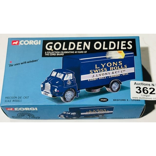 Boxed - Corgi Golden Oldies Bedford S With Booklets (In Tissue) Lyons ...