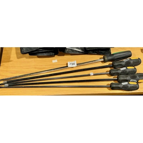 5 x Long Handled Screwdrivers