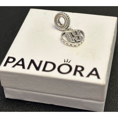 Pandora 18th Celebration Dangle Charm
