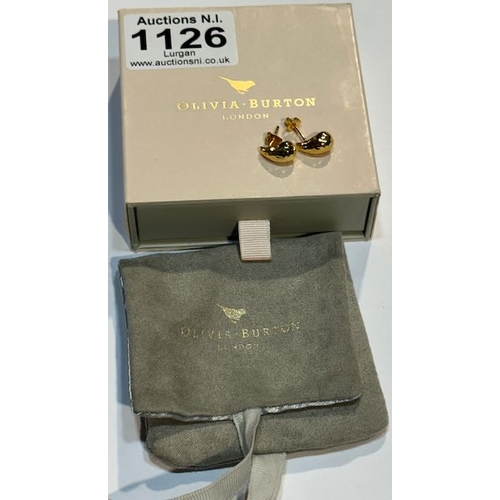 Olivia Burton Silver Gold Plated Earrings