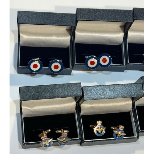 6 x Pairs of RAF Cufflinks