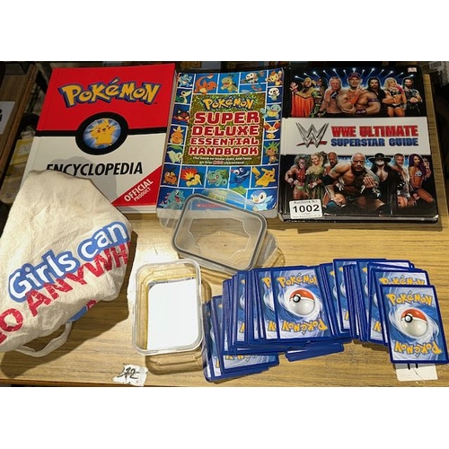 Tub Of Pokemon Cards + Pokemon Encyclopedia + Pokemon Handbook + WWE ...