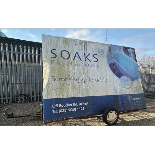 Large Trailer Double Sided Advertising Board