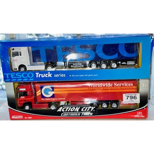 Box Sealed Model x 2 - Tesco Truck Series + Real Toy Action City ...