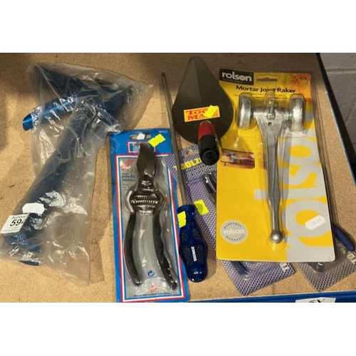 Approx 7pc Unused Tools Incl Rolson Mortar Joint Raker