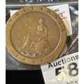 George III 1797 Cartwheel Two Pence Copper Coin - Largest Copper Coin ...