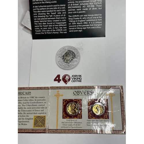 Gorvik Viking Centre Commemorative Coin + British History Celtic Repro ...