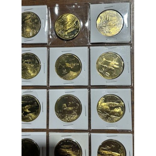 Approx 24 x Collectible Aircraft Coins