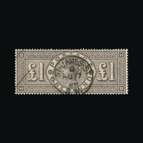 Great Britain - QV (surface printed) : (SG 185) 1884 wmk Crowns £1 ...