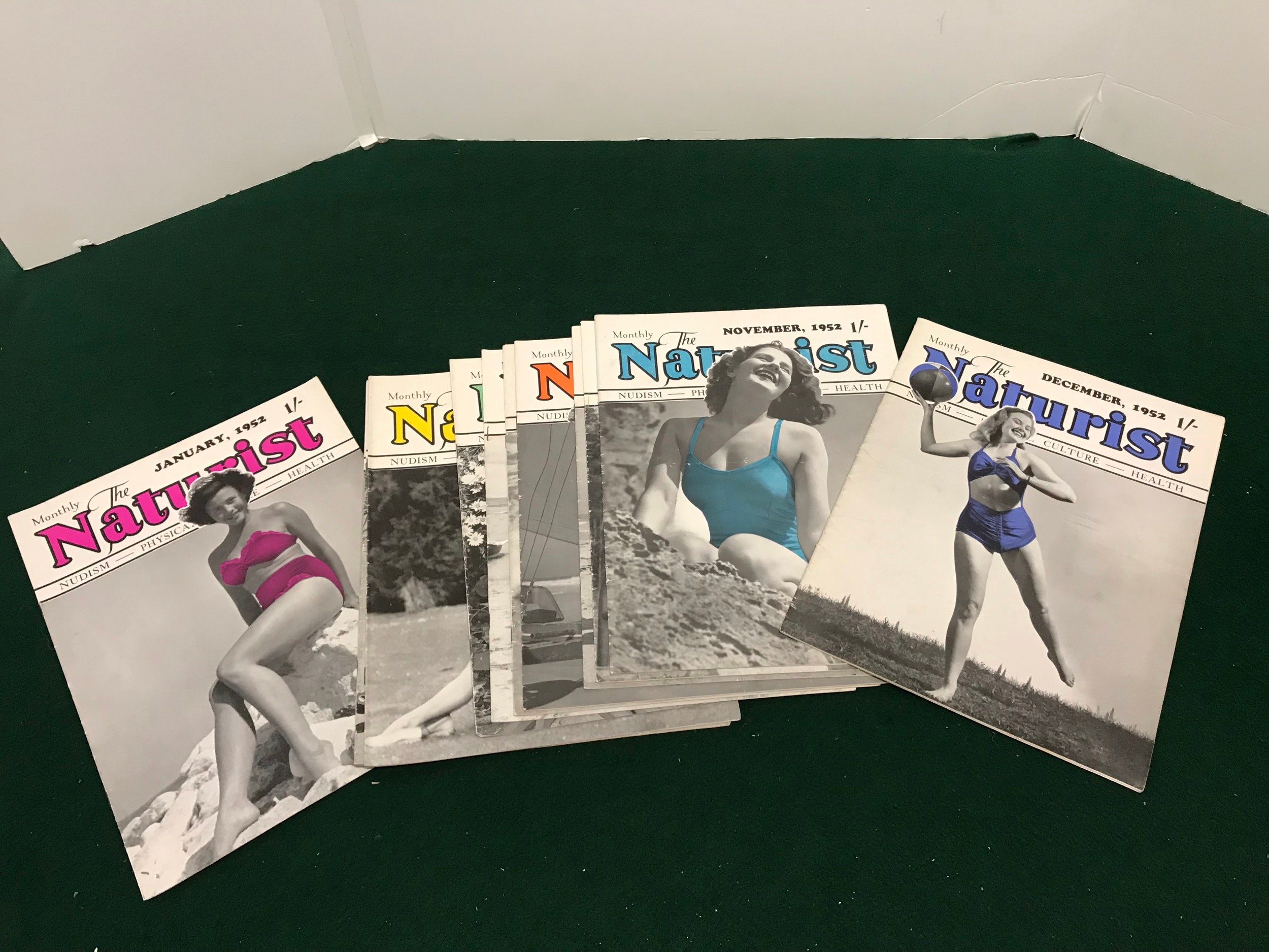The Naturist Vintage Nudist Magazine 12 Issues 1952 Complete Year
