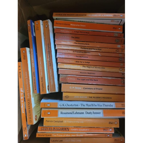 Two boxes of penguin books