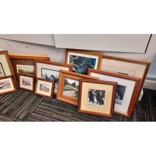QUANTITY OF MIXED FRAMED artwork