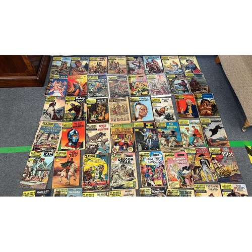 LARGE QTY OF CLASSICS ILLUSTRATED COMICS