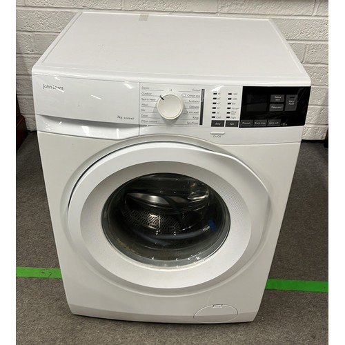 JOHN LEWIS WASHING MACHINE IN WHITE