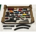 SELECTION OF MODEL RAILWAY ROLLING STOCK WITH TRAIN