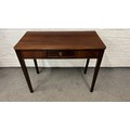 MAHOGANY GEORGIAN CONSOL TABLE WITH DRAWER / BACK LEG NEEDS REPAIR SEE ...