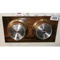 Spectrum quartz brass ships clock and Weathermaster brass barometer on ...