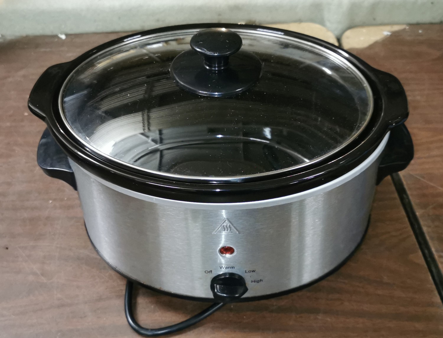 Family size Tesco stainless steel electric slow cooker