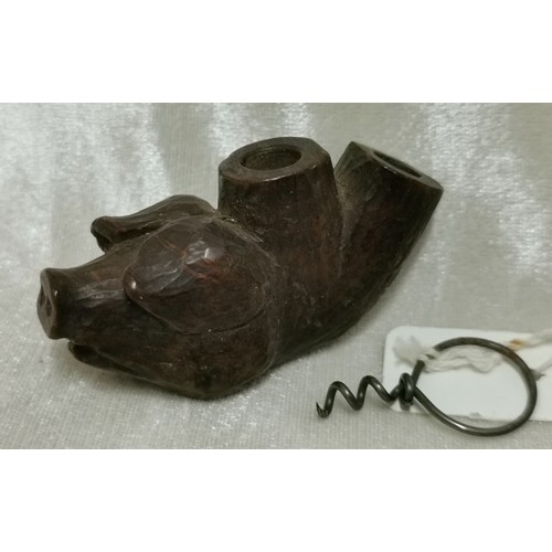 19th century finger ring corkscrew, bone handled cork screw and ...