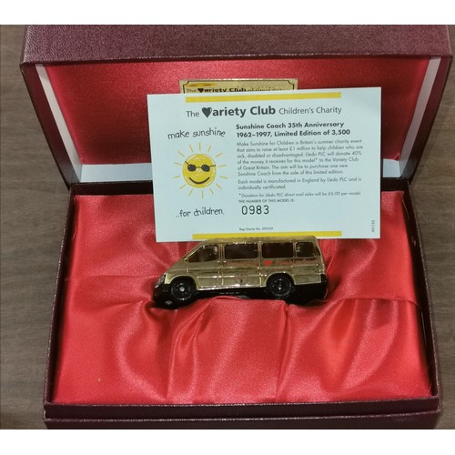 Limited Edition Lledo 24 ct gold plated Ford Transit Variety Club ...