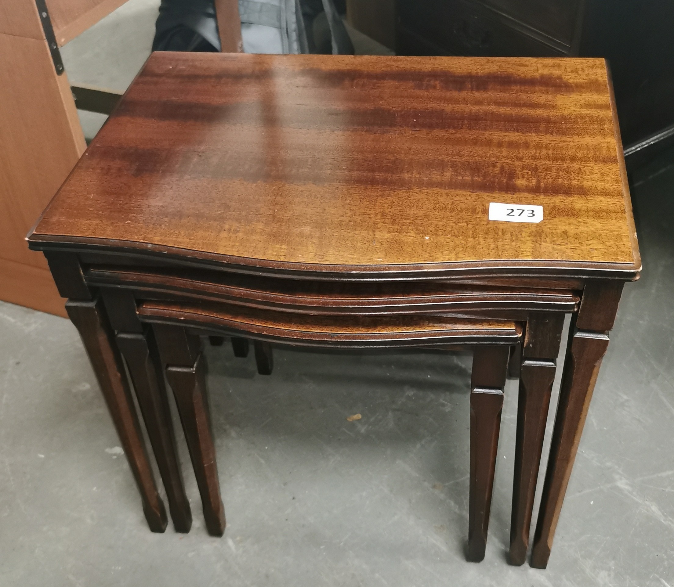Legate Furniture retro mahogany nest of tables