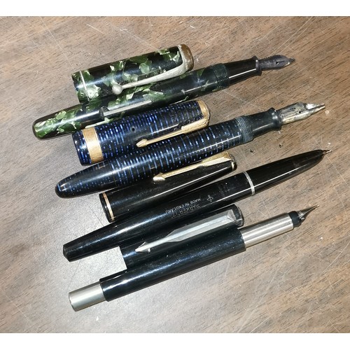 3 x Parker and 1 x Summit fountain pens