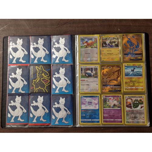 Folder with 90 x assorted Pokemon cards - all photographed