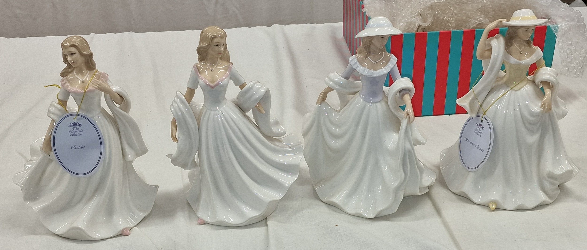 Collection of 4 x unboxed Leonardo collection figurines including two ...