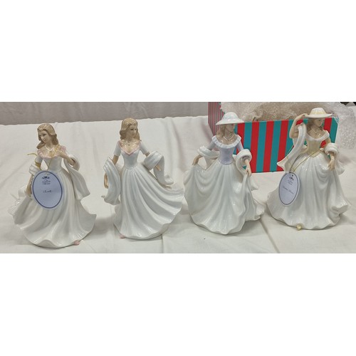 Collection of 4 x unboxed Leonardo collection figurines including two ...