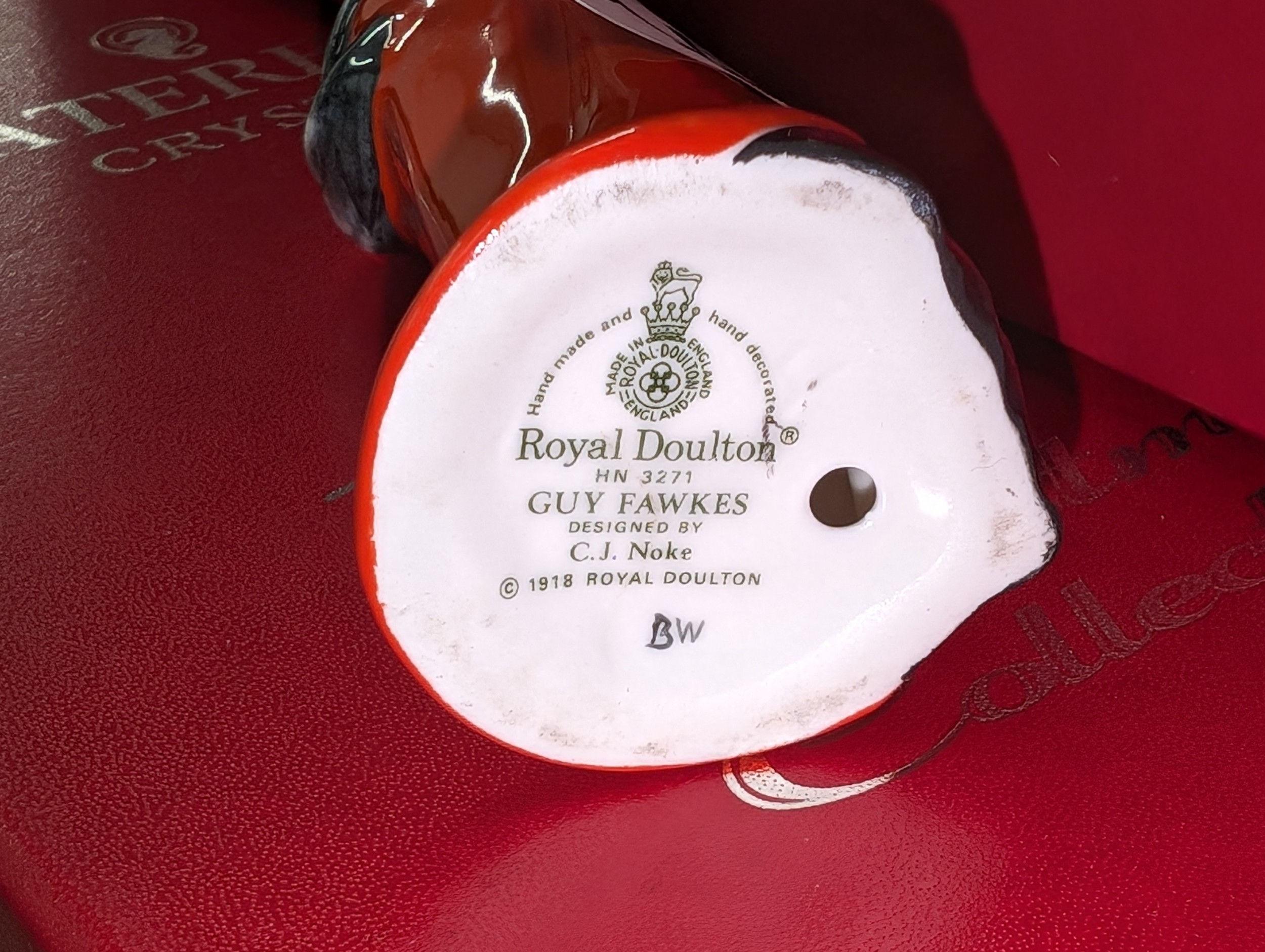 4" tall Royal Doulton HN3271 Guy Fawkes figure designed by CJ Noke