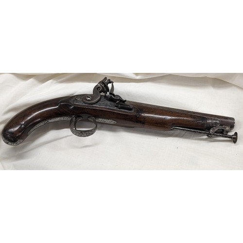 Antique British army Birmingham? flintlock pistol in very good condition