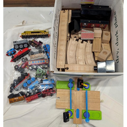 Brio wooden Thomas the tank engine train set with some other Thomas trains