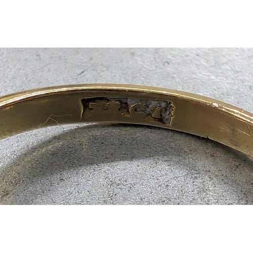 18 carat Georgian style bespoke and hand crafted ring set with over 2 ...