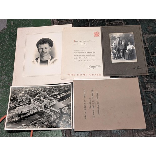 WWI 1914 Special order of the day by William Heneker, WWII Home Guard ...