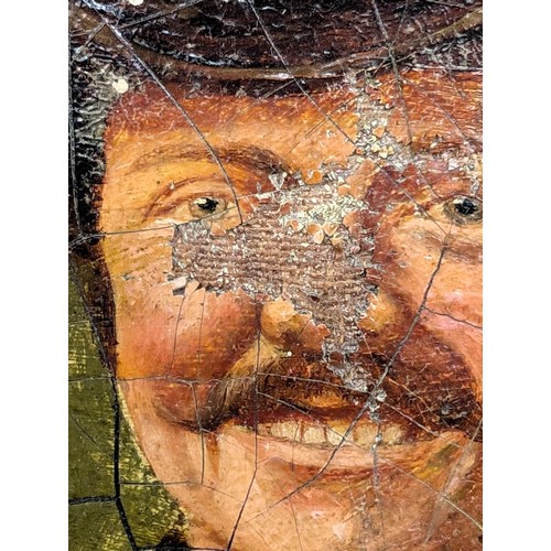 12 x 8" unframed oil painting on canvas, Englishman, Irishman and ...