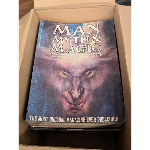 Full set of 112 vintage Man, Myth and Magic, occult/supernatural magazines