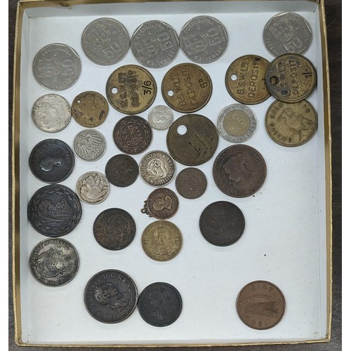 Small collection of antique and vintage coins & tokens