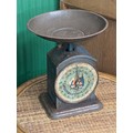 Vintage kitchen scales with The concise household encyclopaedia face