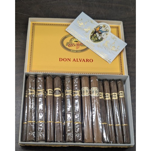 Box of 19 x Don Alvaro plus 2 x other Don Diego cigars, all ...